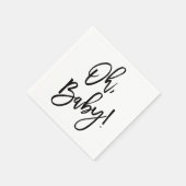 Oh Baby Gender Neutral Baby Shower Napkin | Zazzle