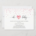 Oh Baby Heart Neutral Baby Shower Invitation | Zazzle