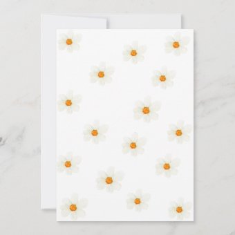 Oh Baby Modern Daisy Gender Neutral Baby Shower Invitation | Zazzle