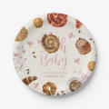 Oh Baby Pastries + Pacifiers Girl Baby Shower Paper Plates | Zazzle