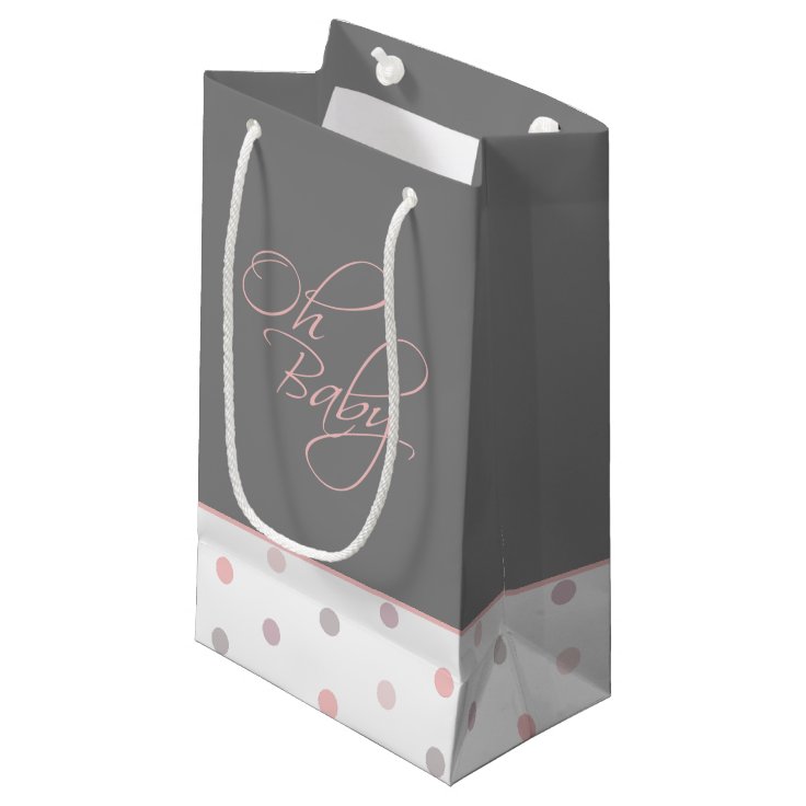 Oh Baby Posh Baby Gift for Girl Small Gift Bag | Zazzle