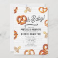 Oh Baby Pretzels & Pacifiers Neutral Baby Shower Invitation | Zazzle
