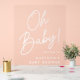 Oh Baby Script Baby Shower Welcome Acrylic Sign | Zazzle