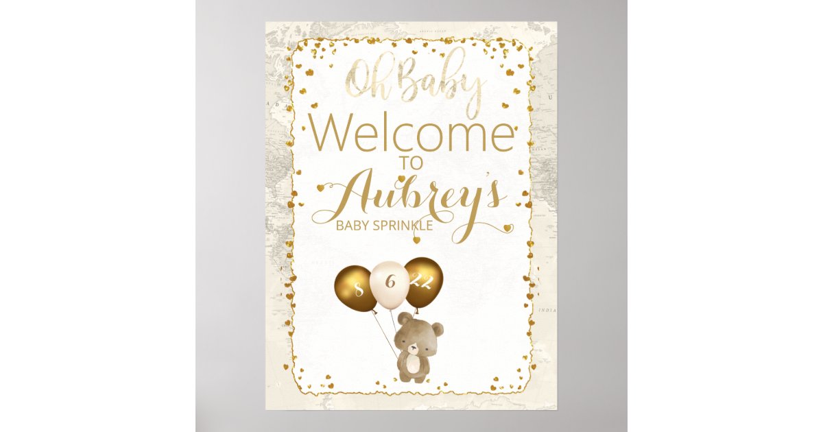 Oh Baby, Sprinkle Welcome Poster | Zazzle