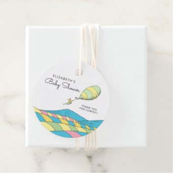 Oh, Baby, the Places You'll Go Baby Shower Favor Tags | Zazzle
