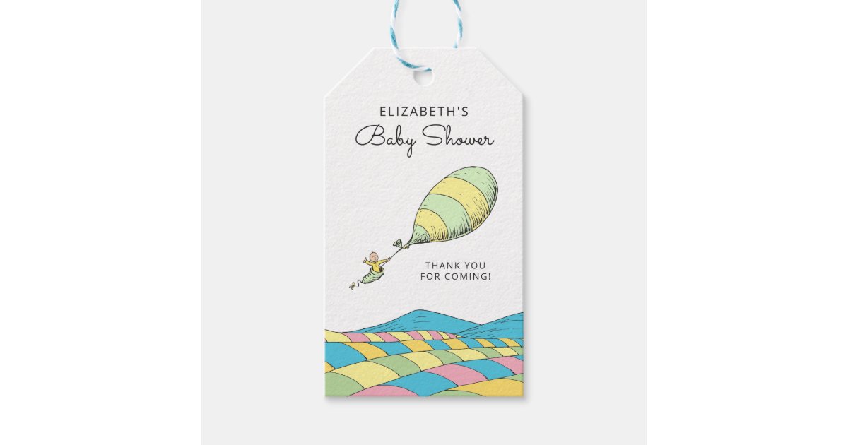 Oh, Baby, the Places You'll Go Baby Shower Gift Tags | Zazzle