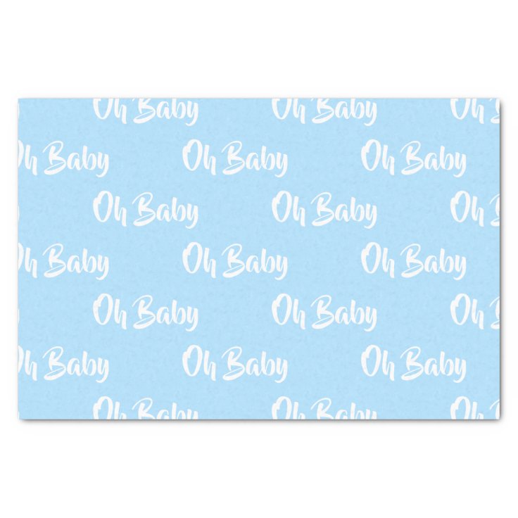 Oh Baby Tissue Paper | Zazzle