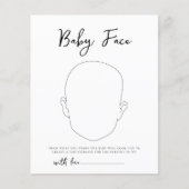 Oh Baby Woodland Baby Face Game Baby Shower | Zazzle
