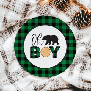 Buffalo Plaid Paper Party Plates Zazzle