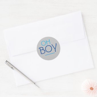 Oh Boy Sticker | Zazzle
