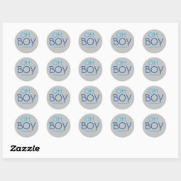 Oh Boy Sticker | Zazzle