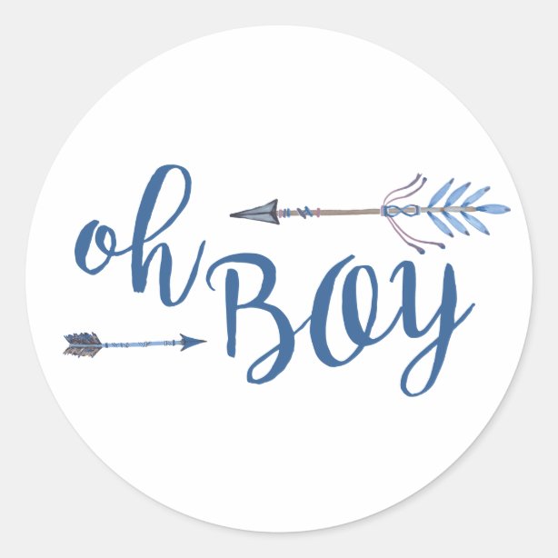 Oh Boy Stickers | Zazzle