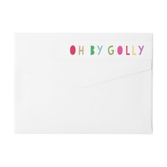Oh By Golly | Holiday Return Address Labels | Zazzle.com