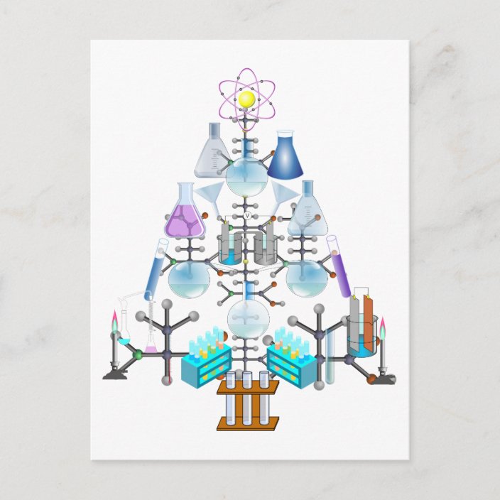 Oh Chemistry, Oh Chemist Tree Postcard | Zazzle.com