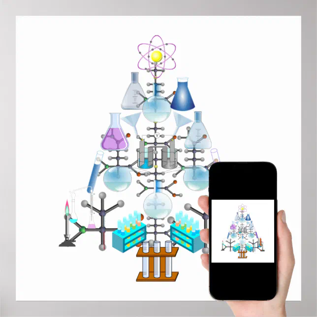 Oh Chemistry, Oh Chemist Tree Poster | Zazzle