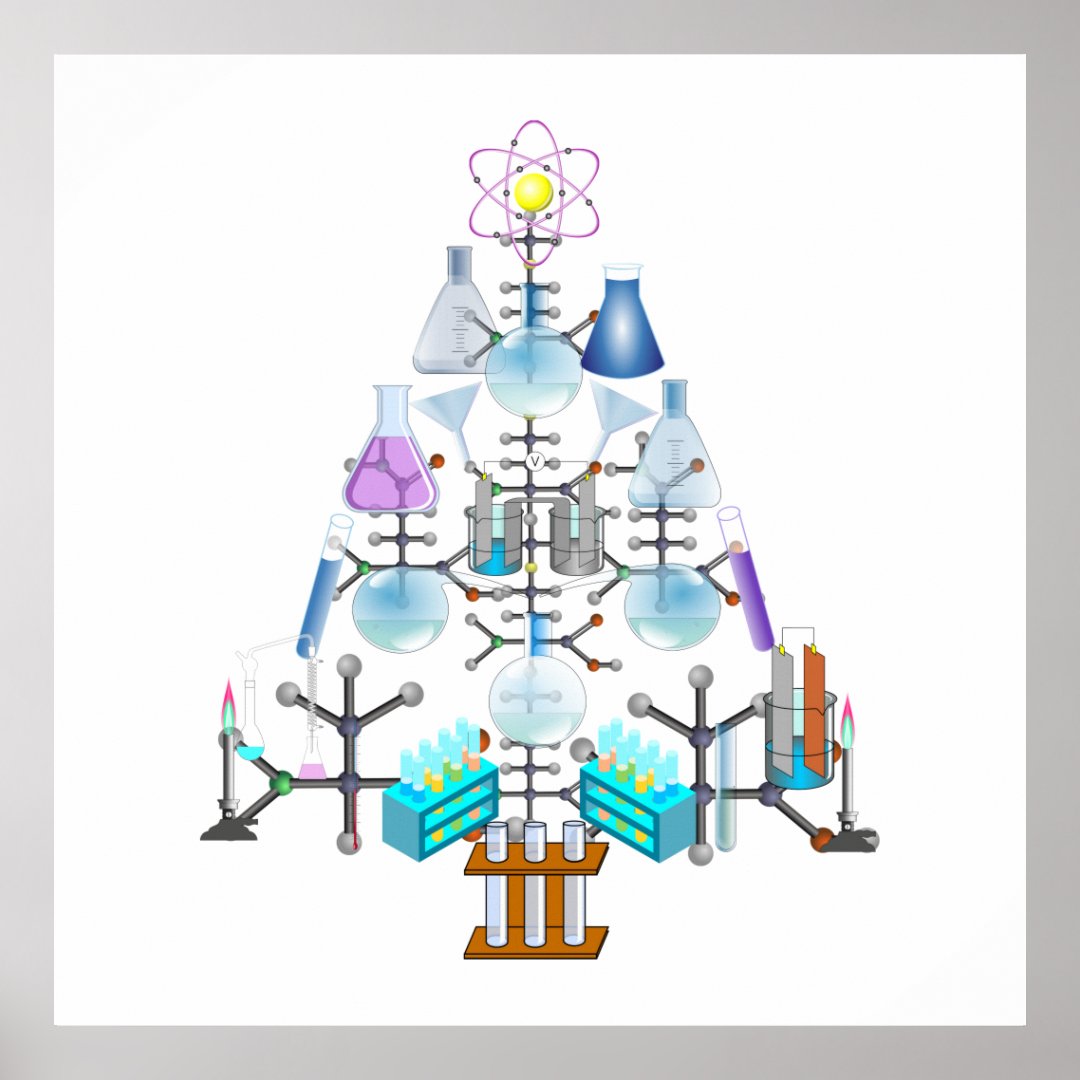 Oh Chemistry, Oh Chemist Tree Poster | Zazzle