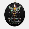 Oh Christmas Bee Bee Santa Hat Bee Light Christmas Ceramic Ornament ...