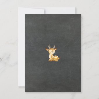 Oh Deer Baby Boys Photo Birth Announcement | Zazzle