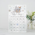 Oh Deer Woodland Winter Baby Shower Bingo Game | Zazzle