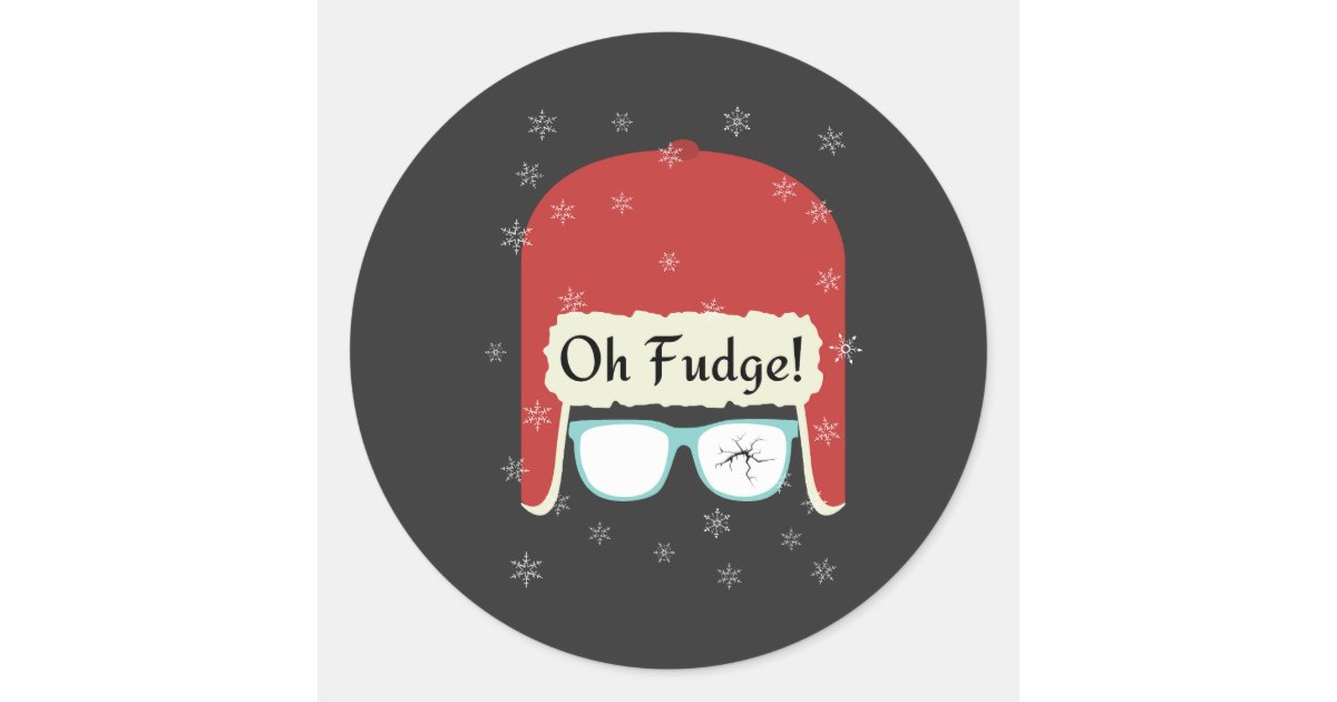 oh fudge T-Shirt Classic Round Sticker | Zazzle