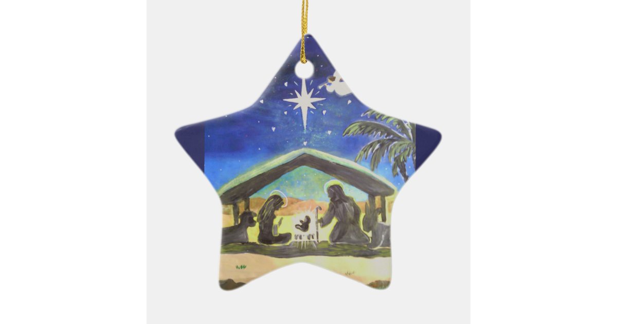 Oh! Holy Night Star Ornament | Zazzle