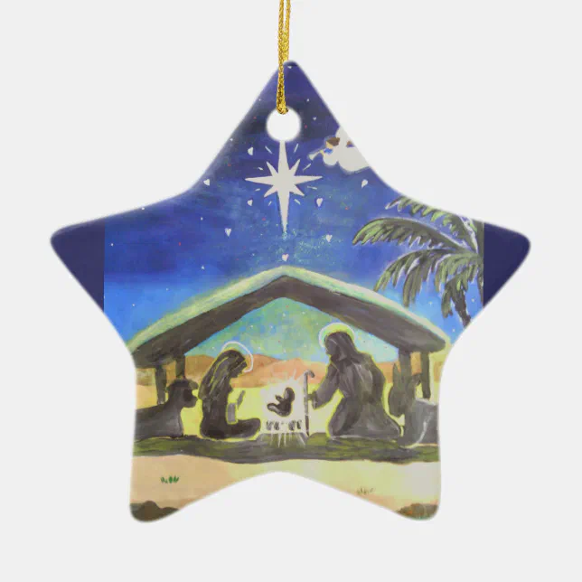 Oh! Holy Night Star Ornament | Zazzle