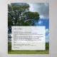 Oh Me! Oh Life! Walt Whitman Poem, Tree & Blue Sky Poster | Zazzle