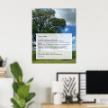 Oh Me! Oh Life! Walt Whitman Poem, Tree & Blue Sky Poster | Zazzle