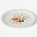 Oh My Gourd Little Pumpkin Baby Shower Paper Plates | Zazzle