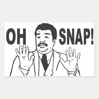 Oh Snap Stickers | Zazzle