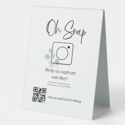 Oh Snap Table Top Sign | Zazzle