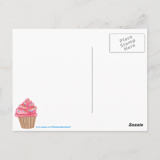 Oh Sweet Candy Land Cupcakes and Lollipops Postcard | Zazzle