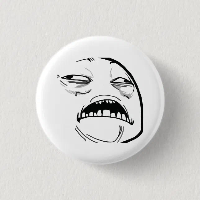 Oh Sweet Jesus Thats Good Rage Face Meme Button | Zazzle