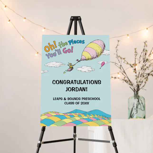 Oh, The Places You'll Go! Graduation Foam Board | Zazzle