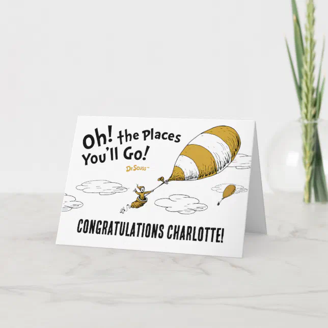 Oh, The Places You'll Go! Retro Graduation Card | Zazzle