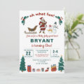 Oh What Fun Santa Claus Christmas Holiday Birthday Invitation | Zazzle
