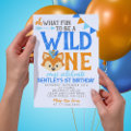 Oh What Fun to be a Wild One Fox 1st Birthday Invitation | Zazzle