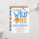 Oh What Fun to be a Wild One Fox 1st Birthday Invitation | Zazzle