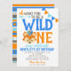 Oh What Fun to be a Wild One Fox 1st Birthday Invitation | Zazzle