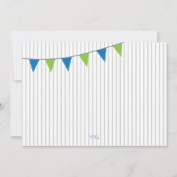 Oh What Fun to be ONE Blue Green First Birthday Invitation | Zazzle