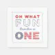 Oh What Fun To Be One! Red White Blue 1st Birthday Napkins | Zazzle