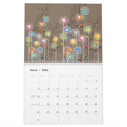 Oh Whimsical! Custom Flexi Calendar 2012 | Zazzle