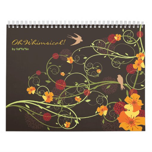Oh Whimsical! Custom Flexi Calendar 2012 | Zazzle