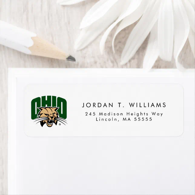 Ohio Bobcat Logo Label | Zazzle