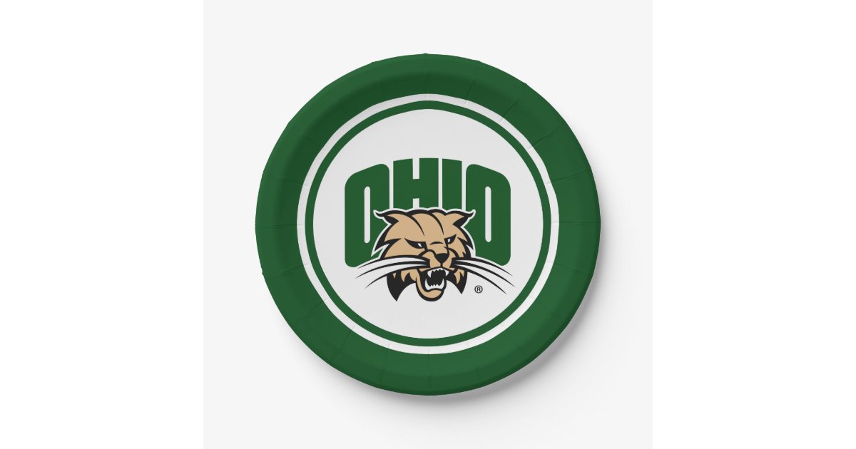 Ohio Bobcat Logo Paper Plates | Zazzle