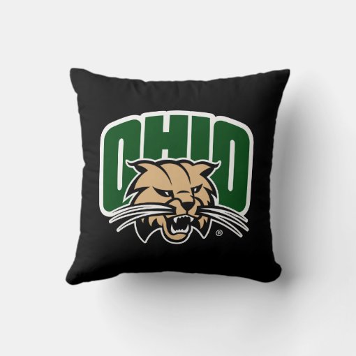 Ohio Bobcat Logo Throw Pillow | Zazzle