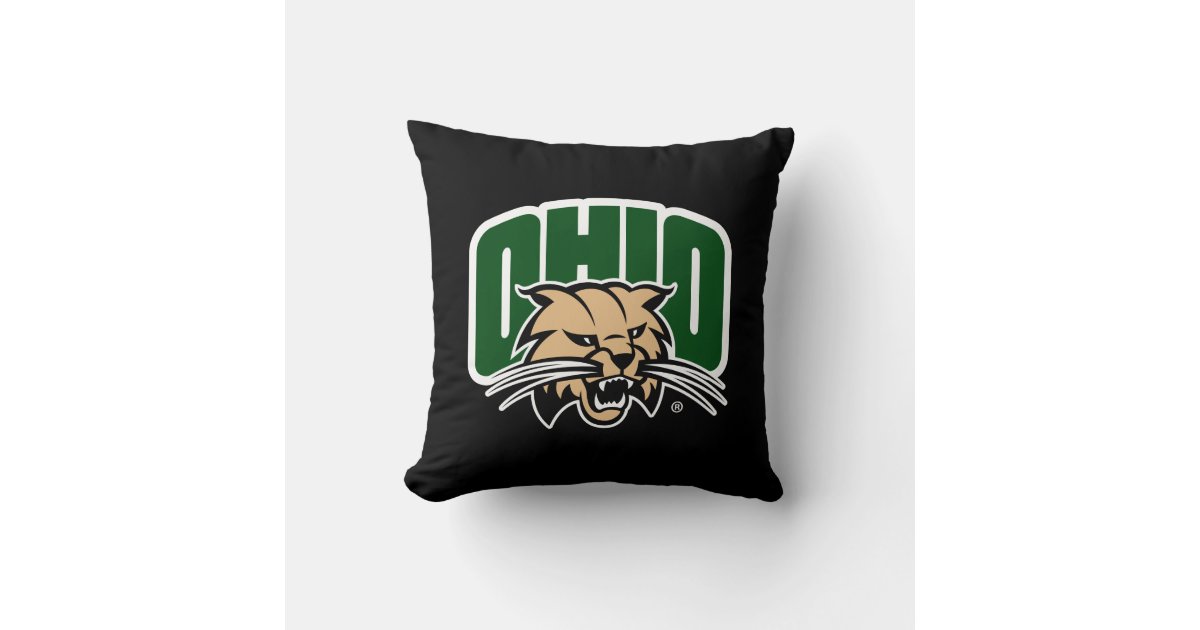 Ohio Bobcat Logo Throw Pillow | Zazzle