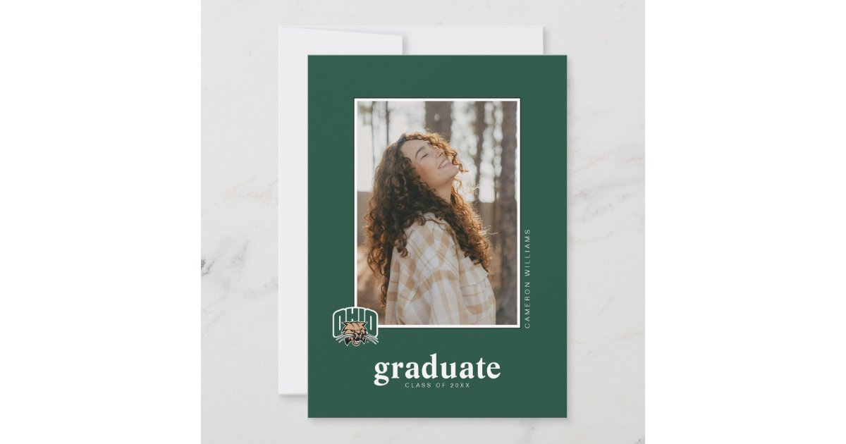 Ohio Bobcats Logo | Ohio University Graduation Announcement | Zazzle
