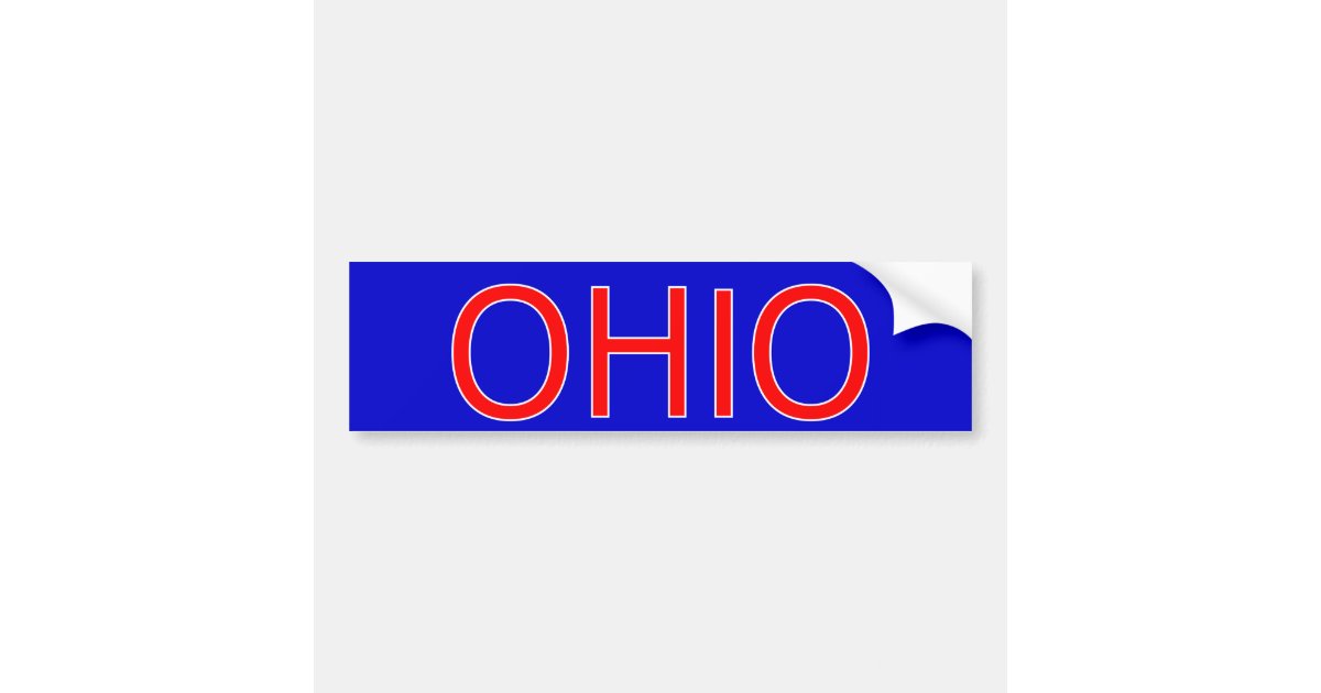 Ohio Bumper Sticker | Zazzle