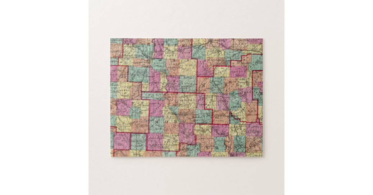 Ohio Counties Jigsaw Puzzle | Zazzle